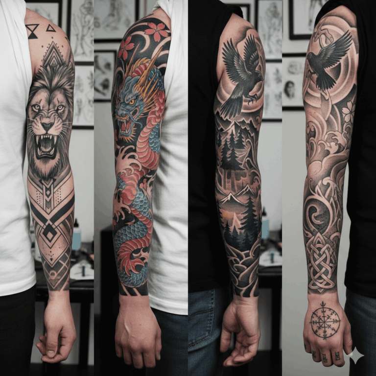 Tattoo Manner Unterarm